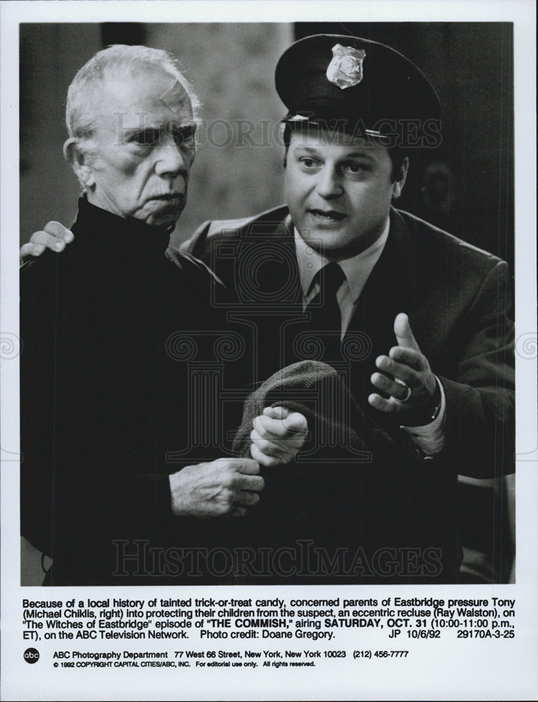 Michael Chiklis Actor Ray Walston Commish Television Drama 1992 vintage ...