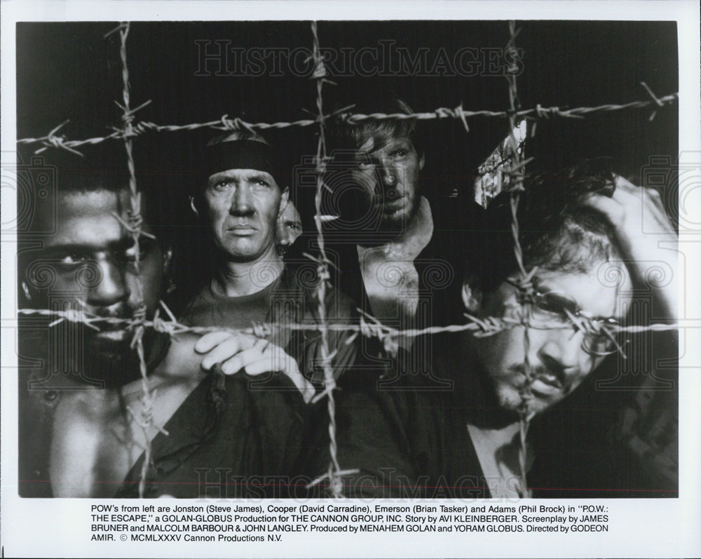P.O.W. the Escape David Carradine Cast Steve James Brian Tasker Undated ...