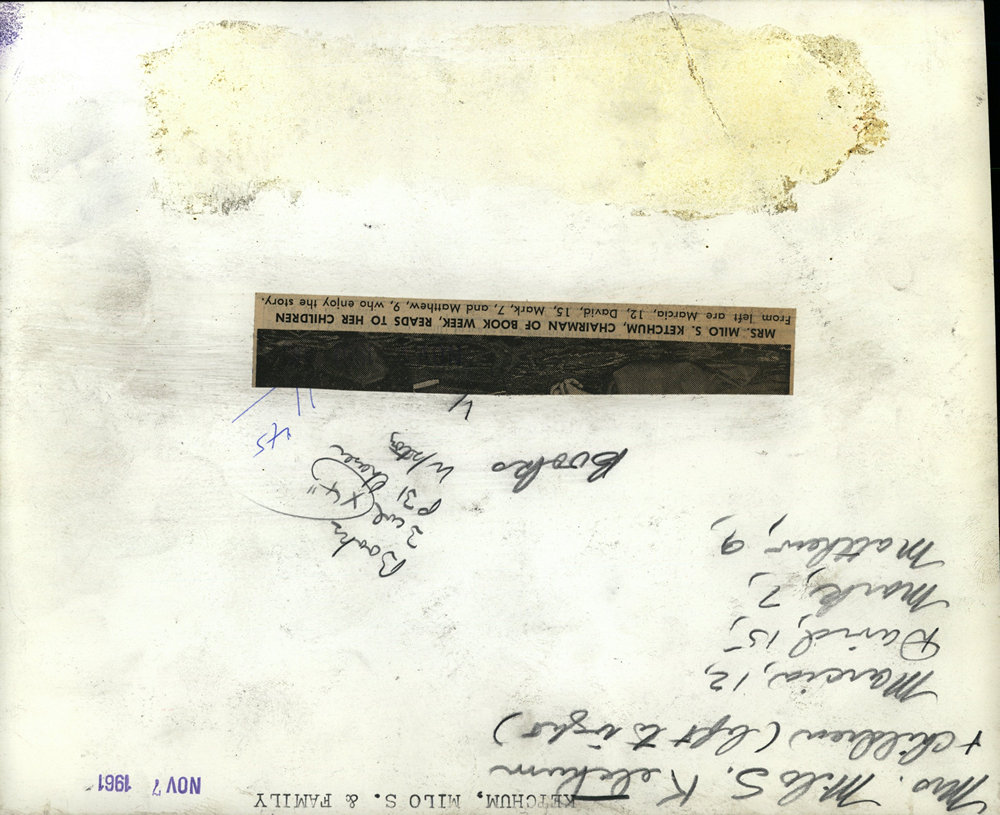 1961 Press Photo The Milo S. Ketchum family - Historic Images