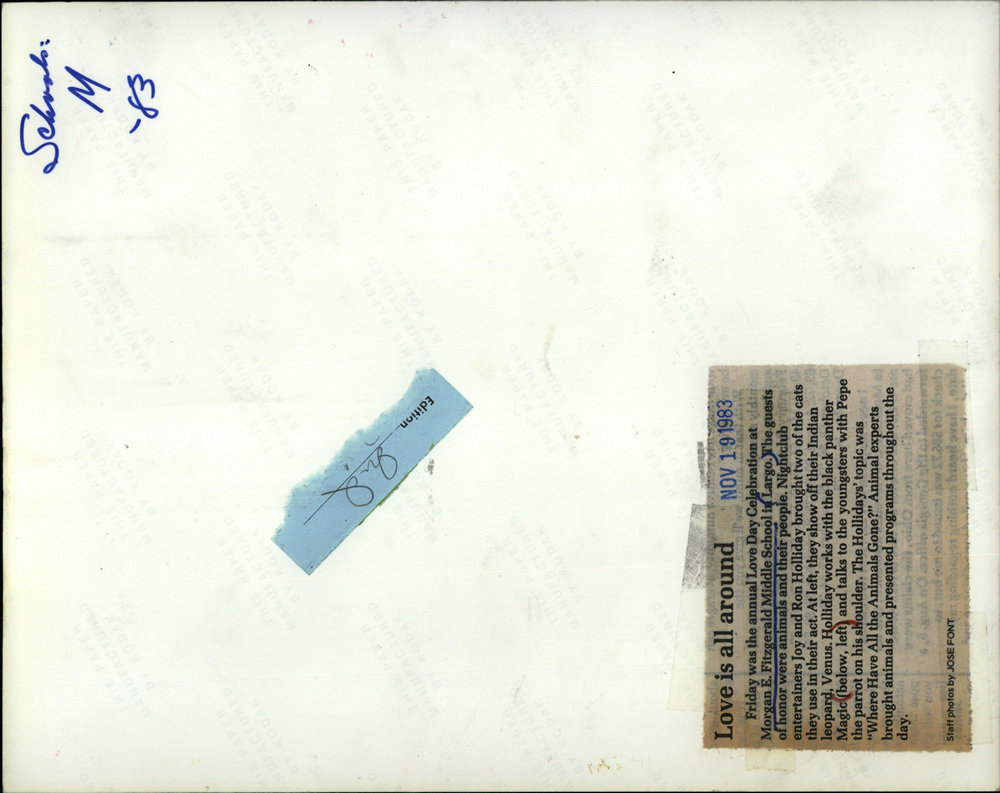 1983 Press Photo Fitzgerald Middle school Morgan Love - Historic Images