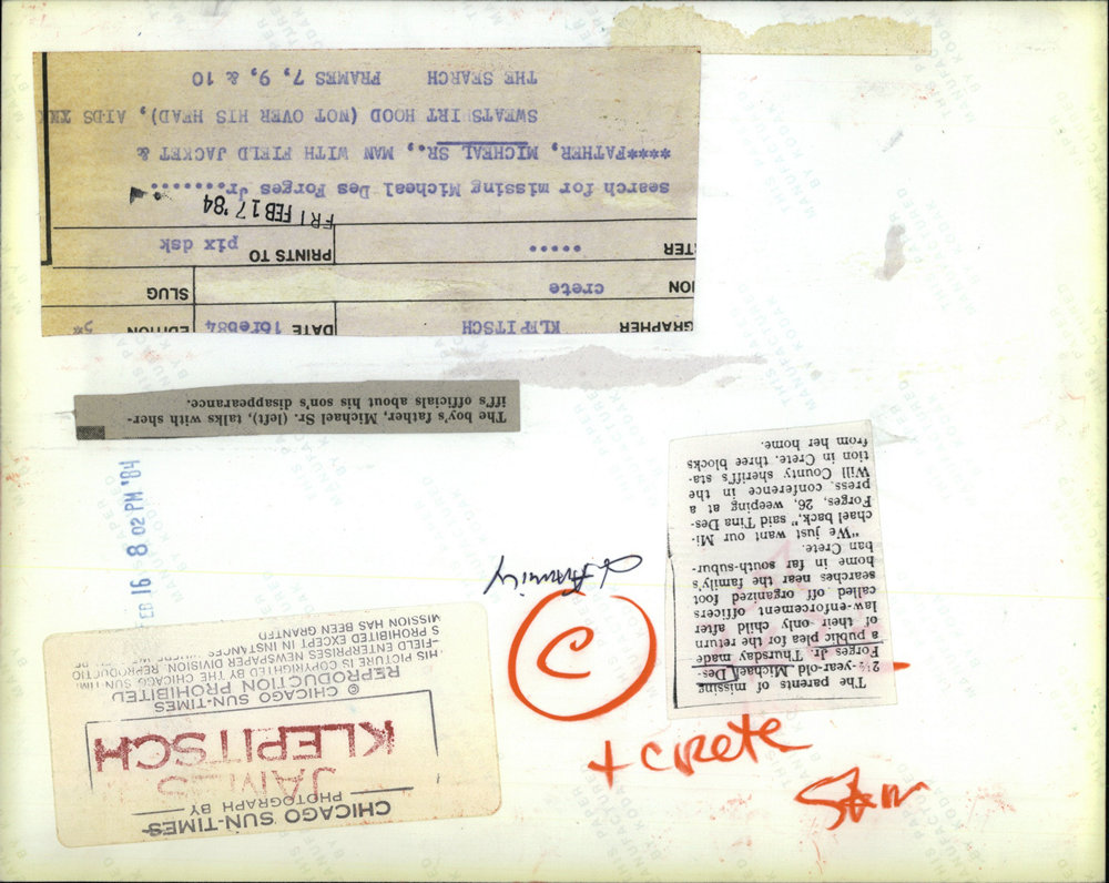 1984 Press Photo Michael Desforge Missing Child Crete Illinois ...