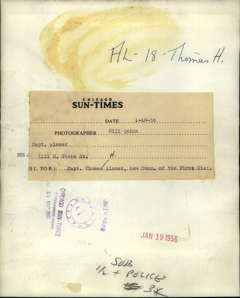 1956 Press Photo Capt. Thomas Alcock - Historic Images