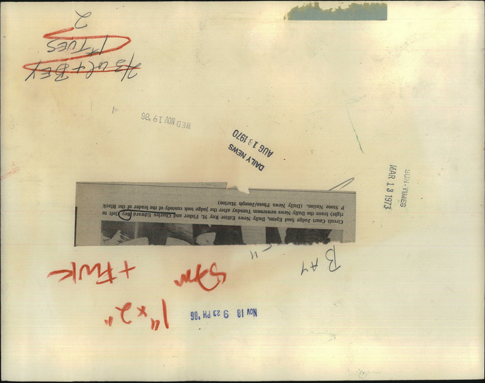 1970 Circuit Court Judge Saul Epton Roy M Fisher Charles Edward Bey ...