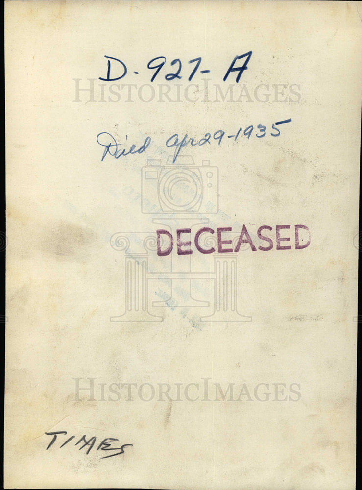 1935 Press Photo Alfred Irenee DuPont DuPont Company Head - Historic Images