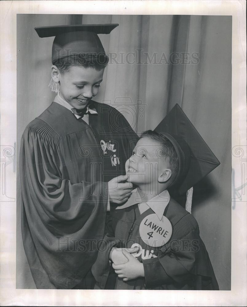 1952 Press Photo Quiz Kids bros. Melvin Miles, Laurie Mile. - Historic ...
