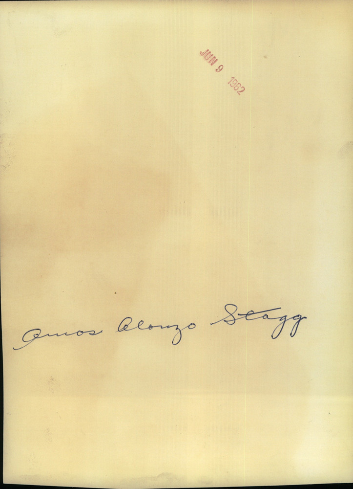 1962 Press Photo Amos Alonzo Stagg grand old man of footballl turns 10 ...