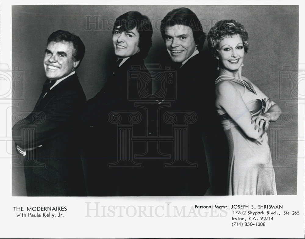 Musical Group The Modernaires With Paula Kelly Jr. Undated Vintage ...