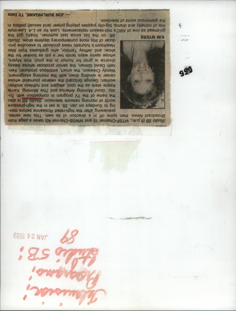 1989 Kim Myers and Kenneth David Gilman in "Studio 5B" - Historic Images