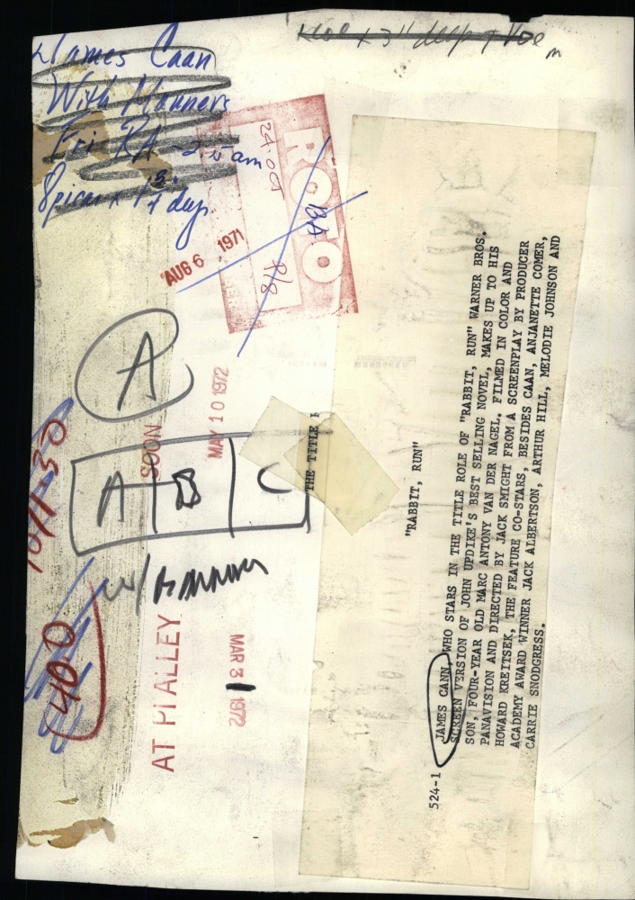 Actor James Cann in "Rabbit Run" 1971 Vintage Press Photo Print ...