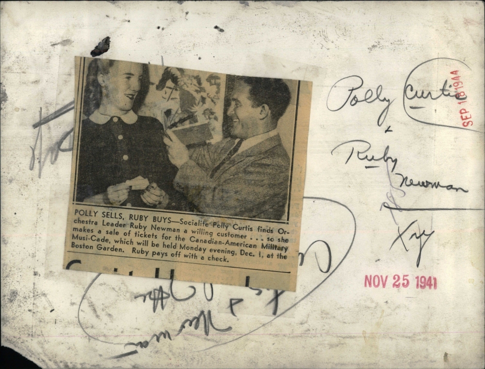 Socialite Polly Curtis & band leader Ruby Mewman 1941 Vintage Press ...