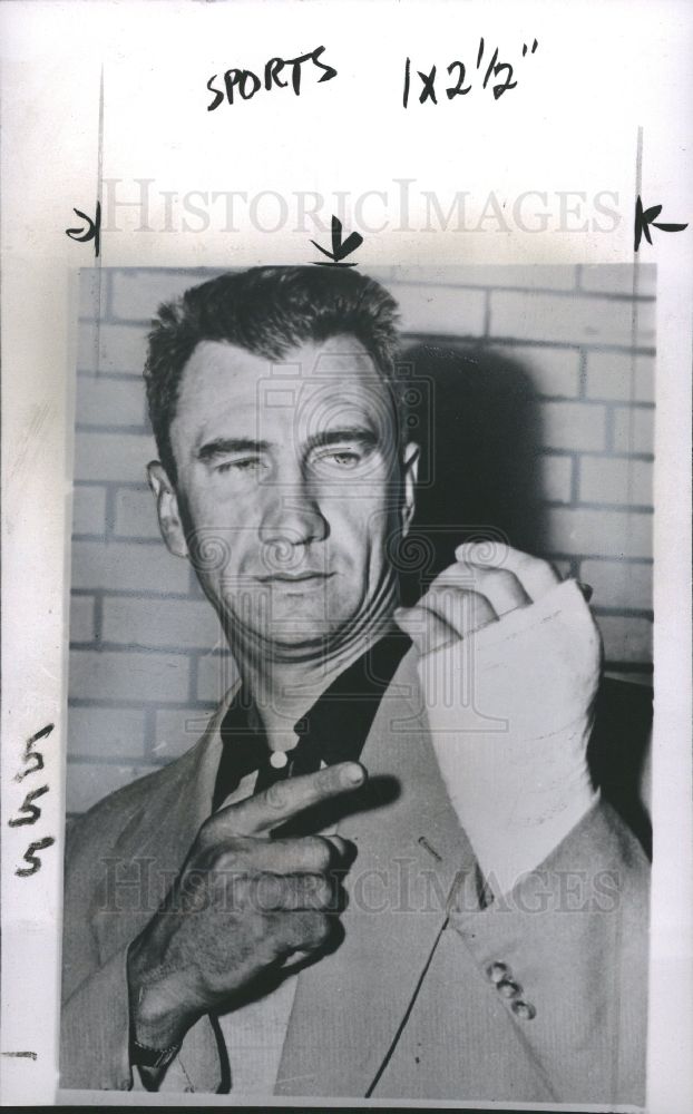 1953 Press Photo Hank Sauer Baseball player | Historic Images