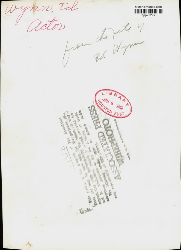 1946 Press Photo Comedian Ed Wynn & Wife Dorothy Elizabeth Nesbitt in ...