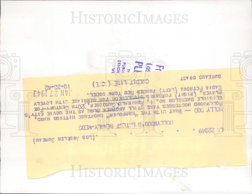 1942 Actor Reginald Gardiner Press Photo - Historic Images