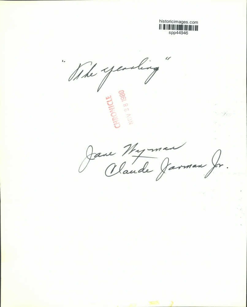 1980 Press Photo Actors Jane Wyman and Claude Jarman Junior in The ...